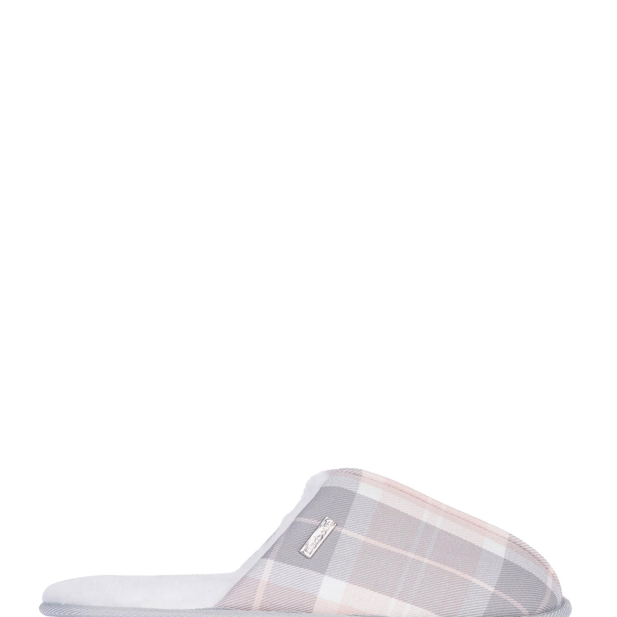 Barbour Maddie Slippers - Pink/Grey Tartan – Potters of Buxton