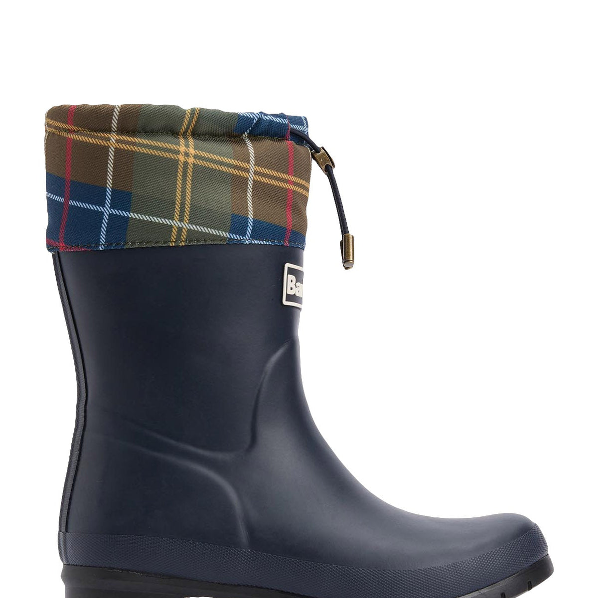 Barbour Mowbray Wellingtons - Navy/Classic Tartan – Potters of Buxton