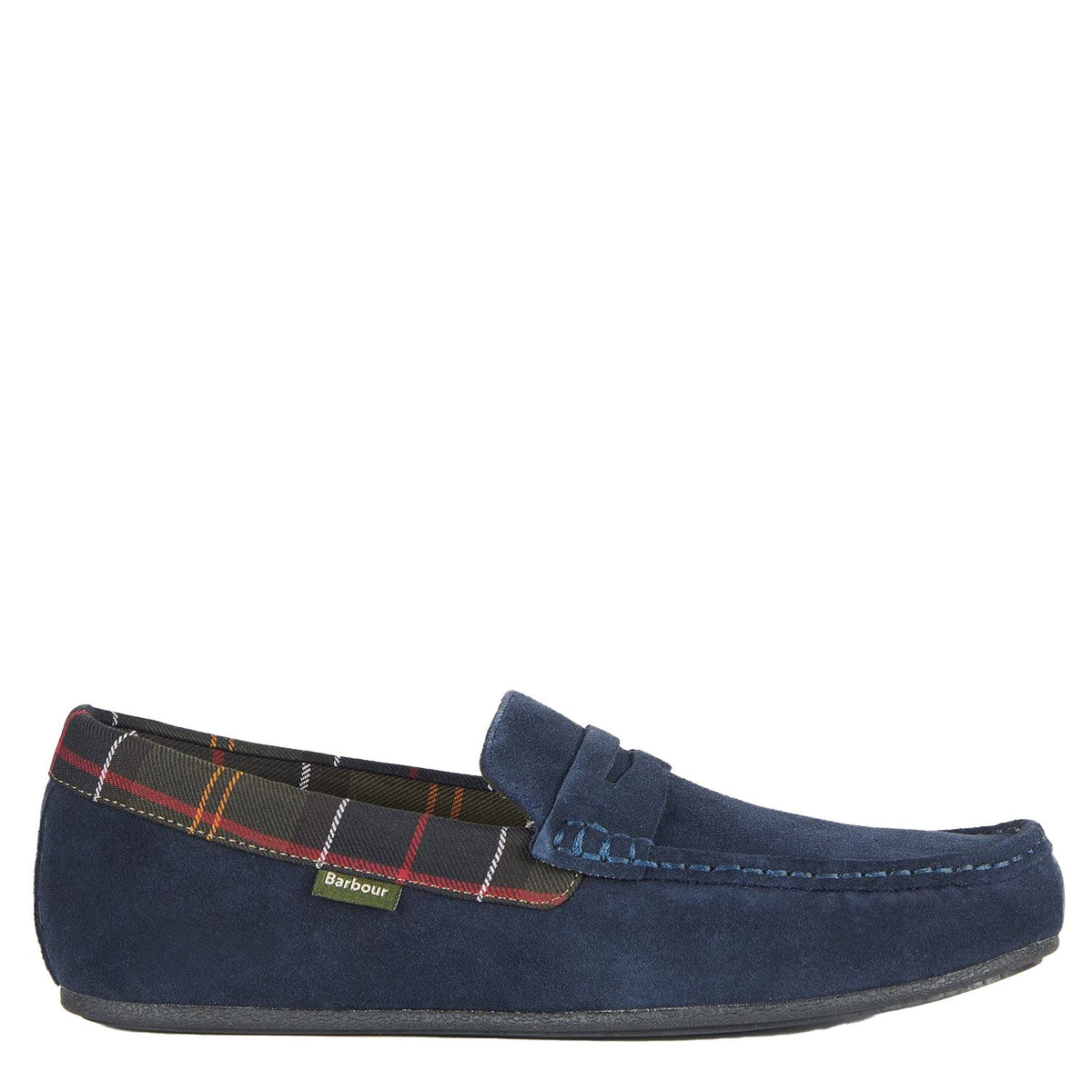 Barbour Porterfield Loafer Slippers - Navy – Potters of Buxton