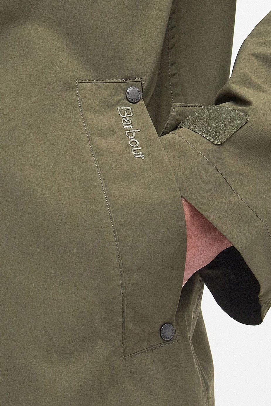 Barbour Quay Showerproof Jacket - Pale Sage – Potters of Buxton
