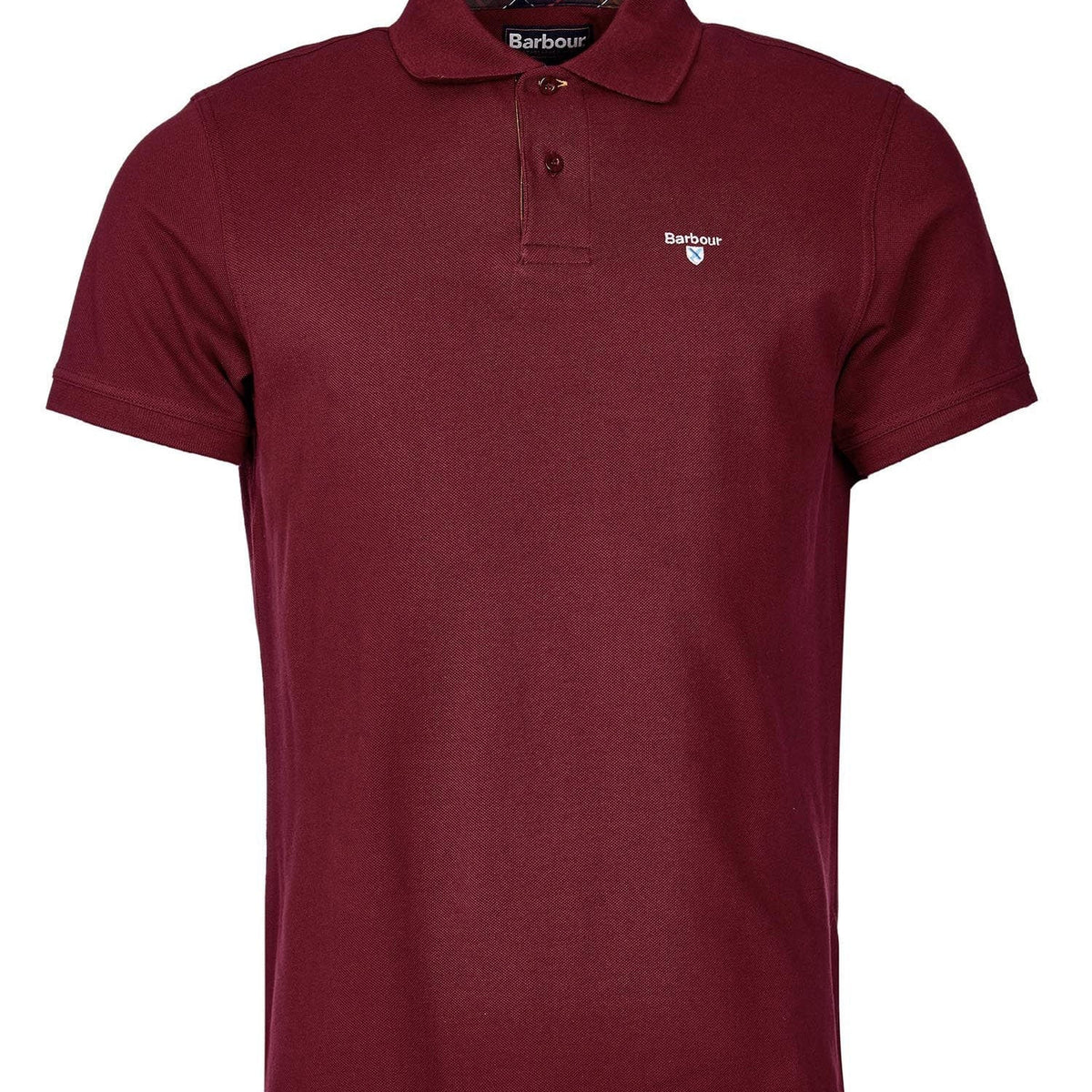 Barbour Tartan Pique Polo - Ruby – Potters of Buxton