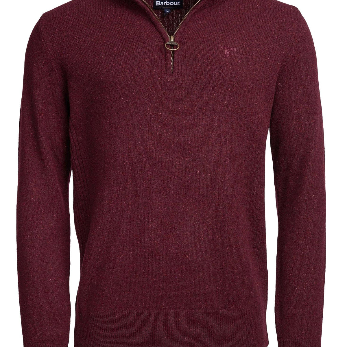 Barbour Tisbury Half Zip Knitted Jumper - Ruby – Potters of Buxton