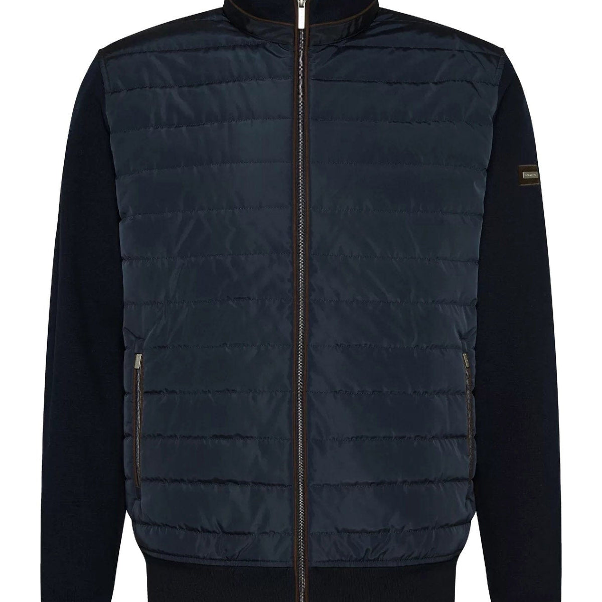 Bugatti Hybrid Quilted Jacket - Marine – Potters of Buxton