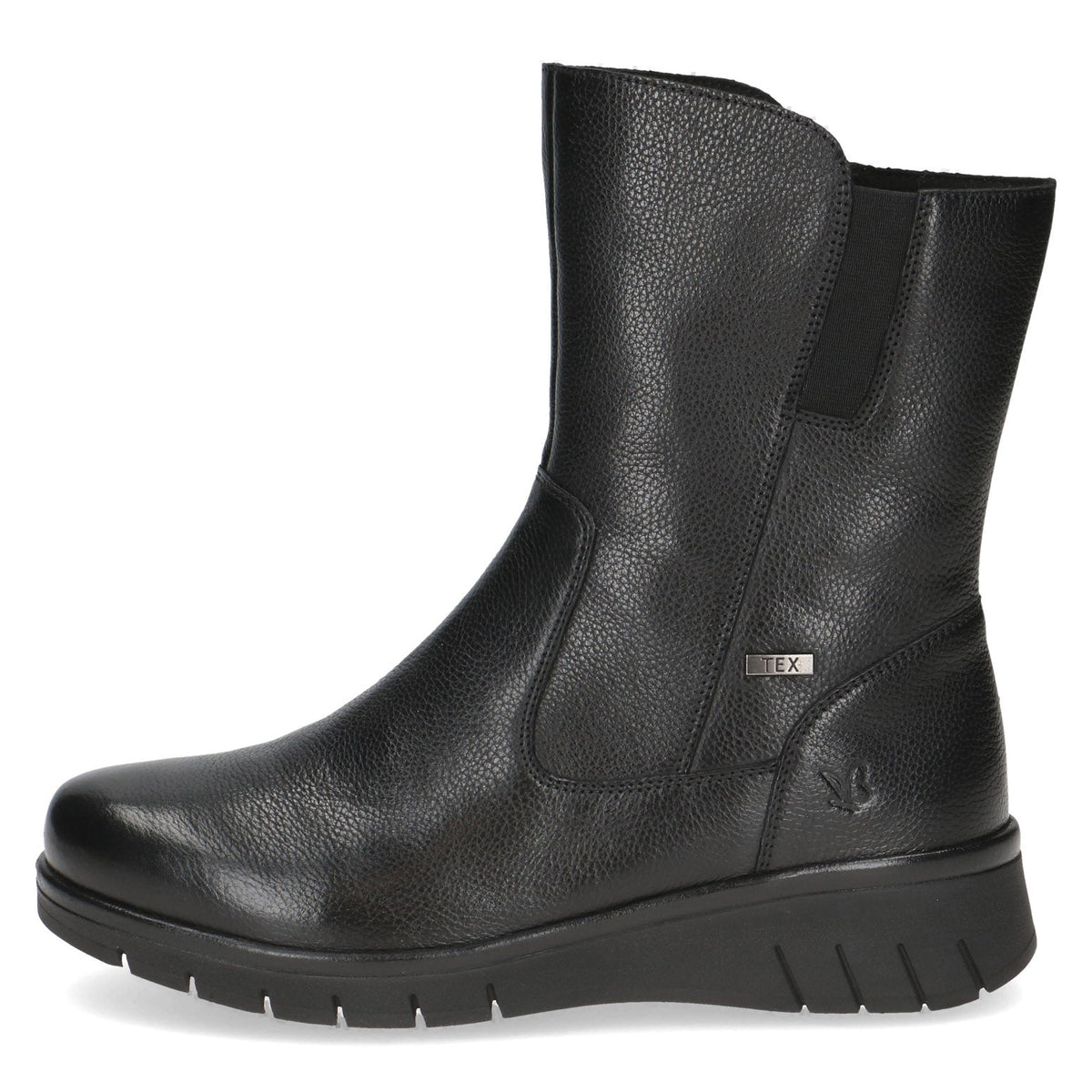 Caprice Leather TEX & BLUE GRIP Wide Fit Boots - Black Nappa – Potters ...