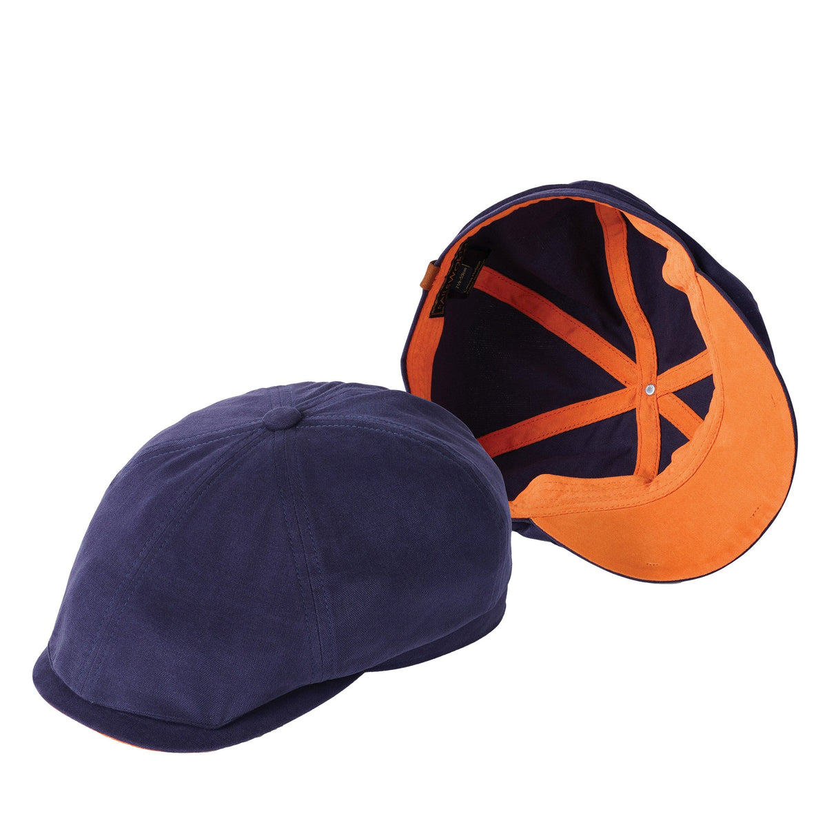 Failsworth Hudson Cotton Canvas Newsboy Cap - Navy/Tango – Potters of ...