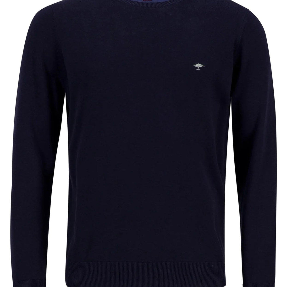 Fynch Hatton Fine Knit Crew Neck Sweater - Navy – Potters of Buxton