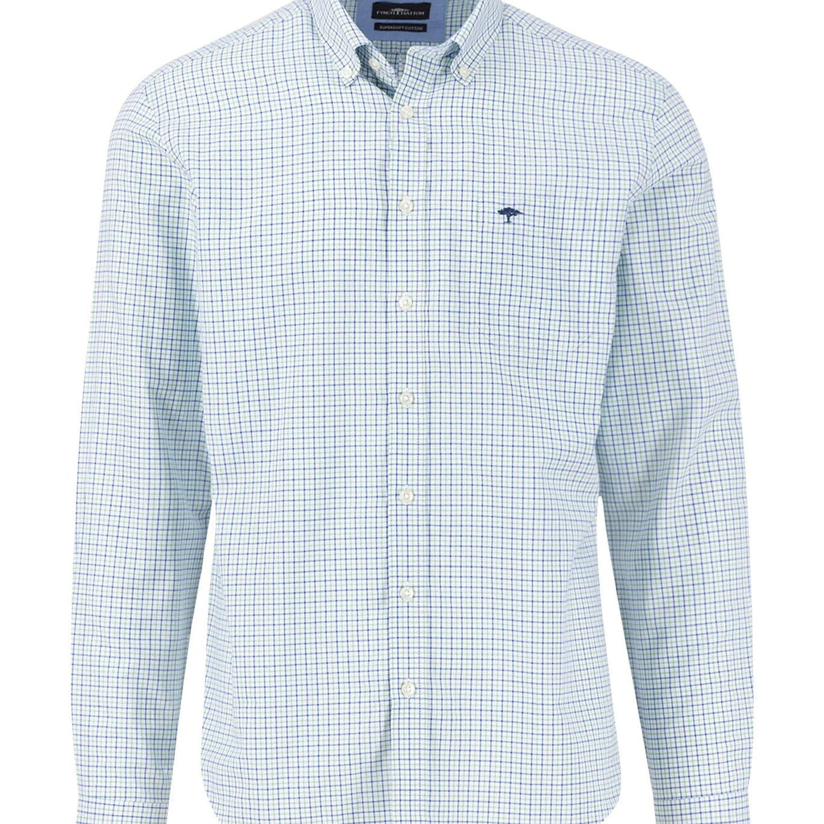 Fynch Hatton Summer Oxford Check Shirt - Turf Green – Potters of Buxton