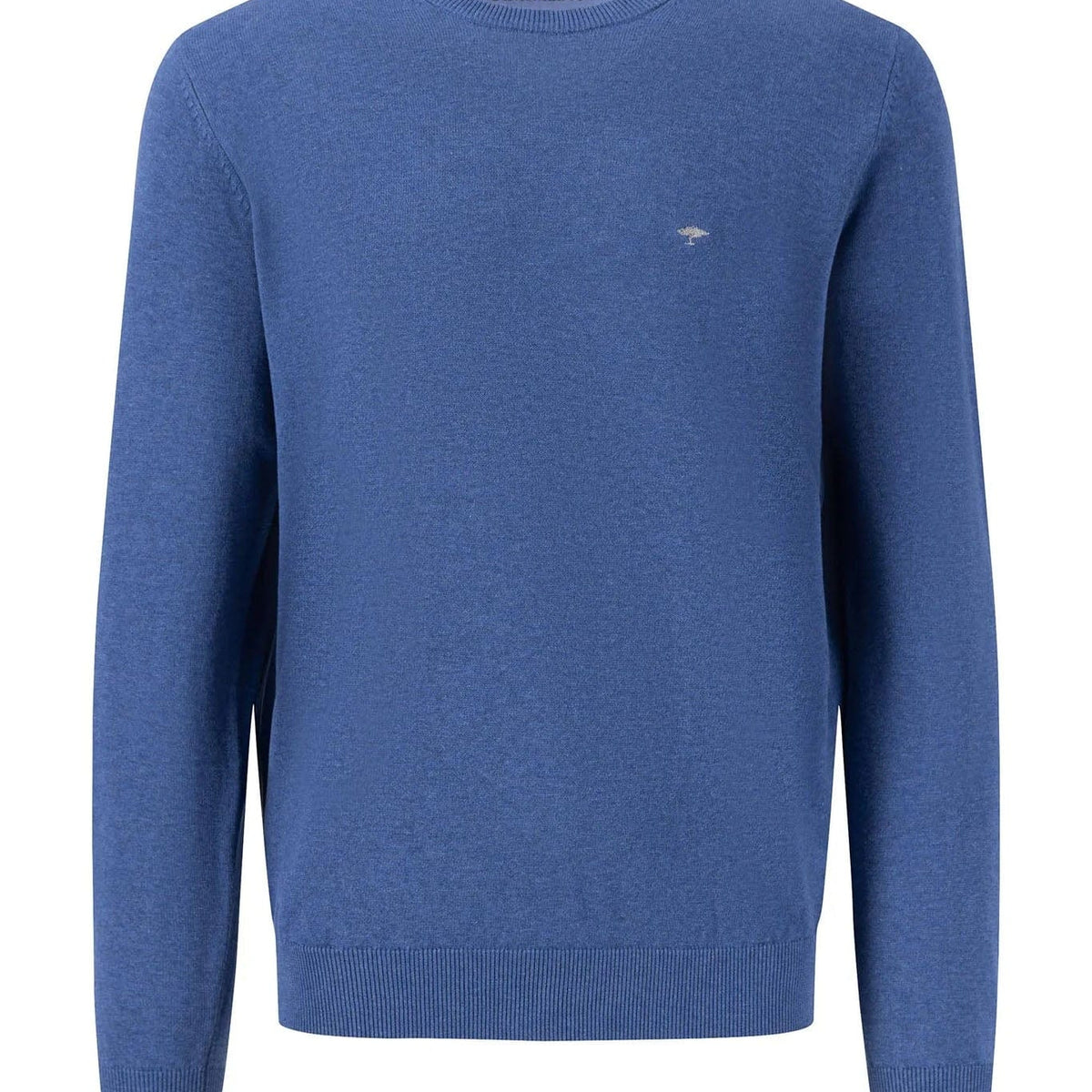 Fynch Hatton Superfine Cotton Crew Neck Jumper - Wave Blue – Potters of ...