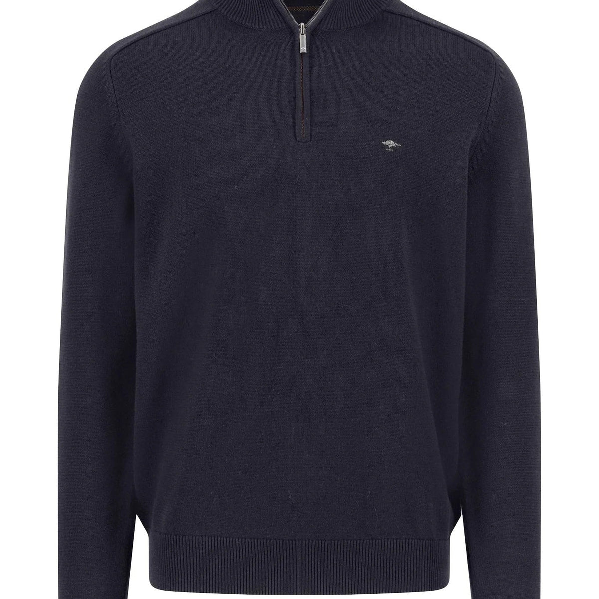 Fynch Hatton Supersoft Quarter Zip Jumper - Navy – Potters of Buxton