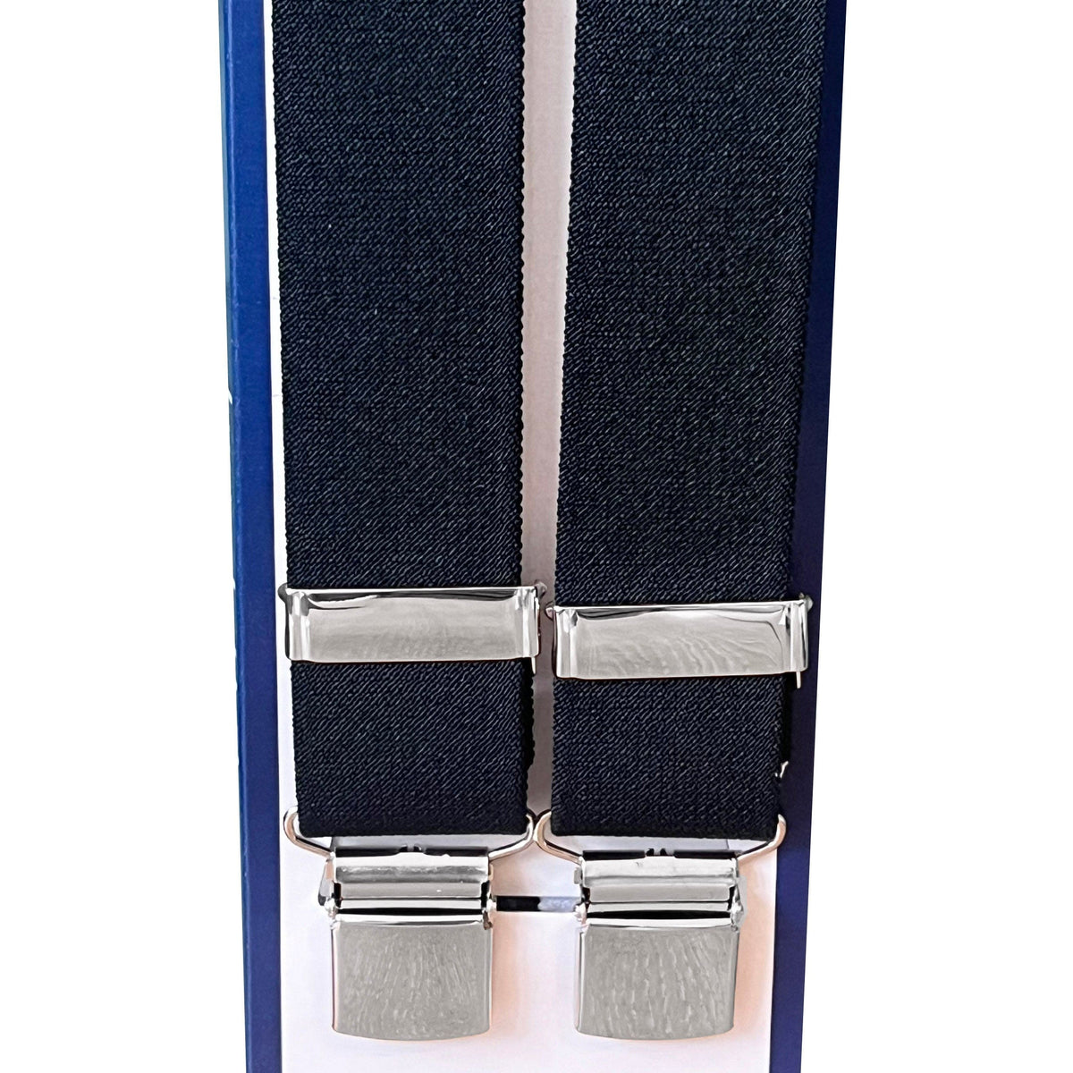 Hunt & Holditch Plain 35mm Wide Clip Braces - Black – Potters of Buxton