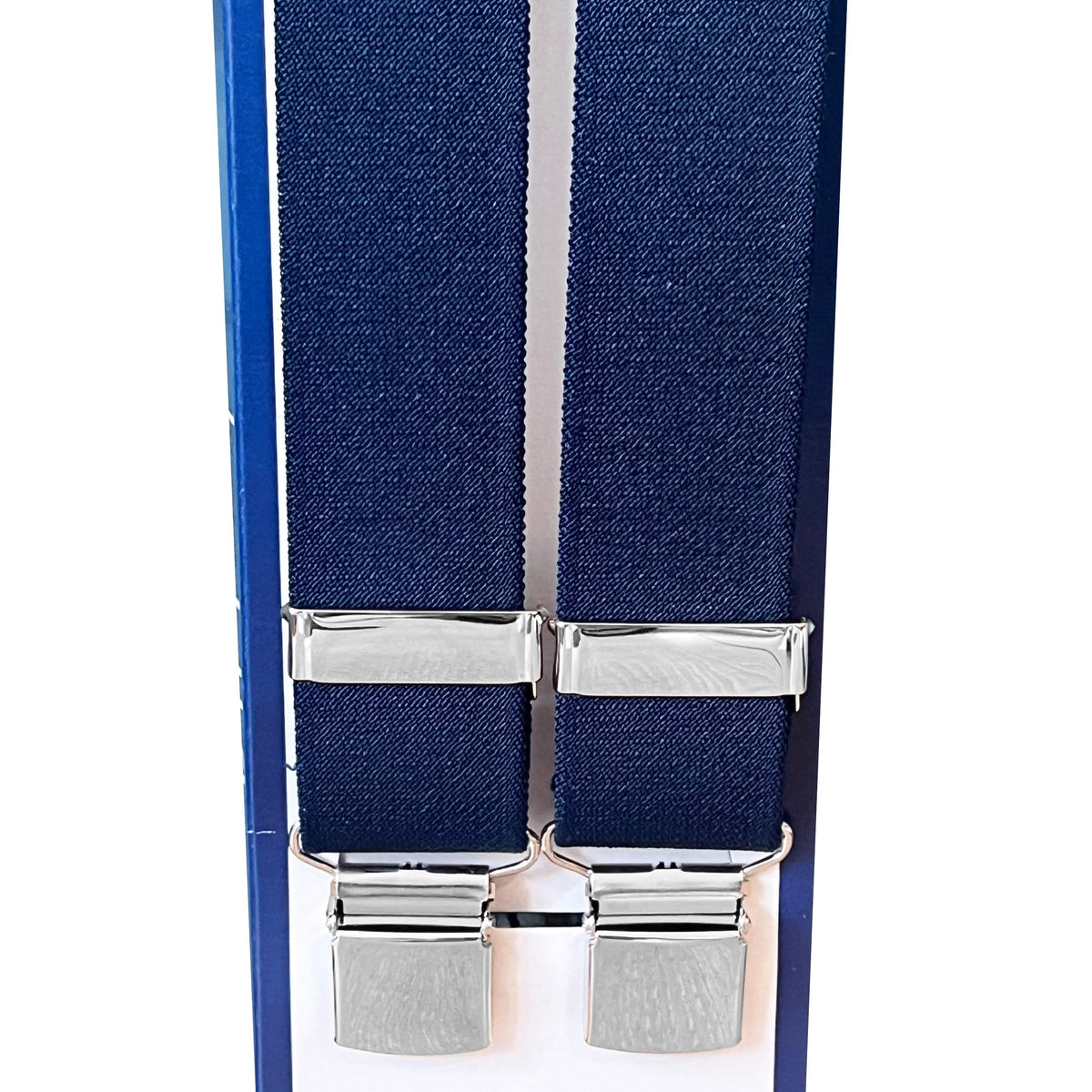 Hunt & Holditch Plain 35mm Wide Clip Braces - Navy – Potters of Buxton