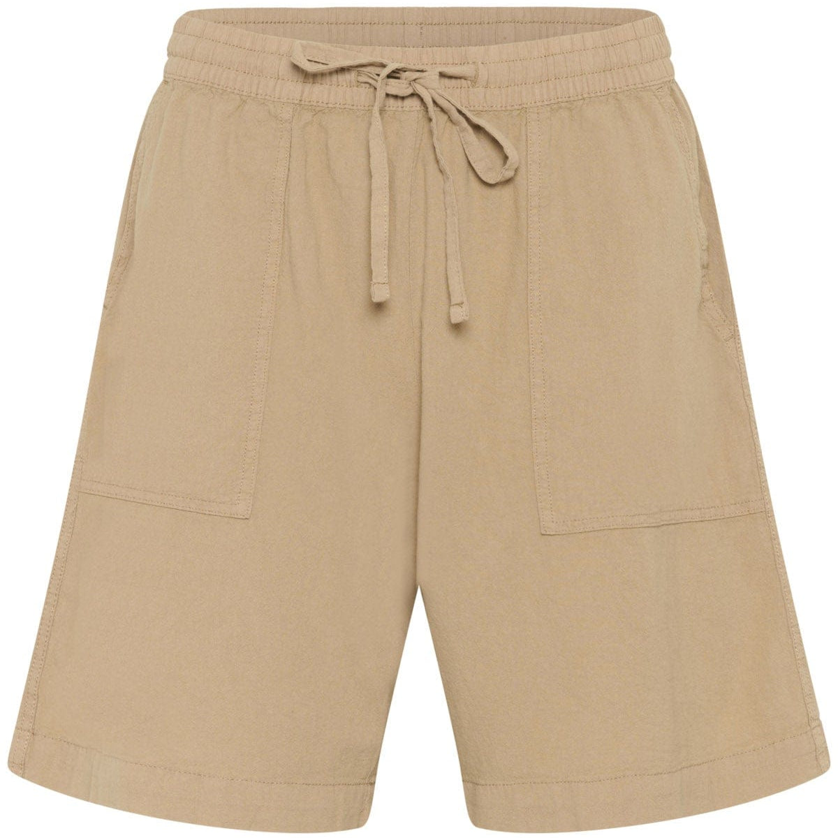 Kaffe Naya Cotton Elasticated Waist Shorts - Classic Sand – Potters of ...