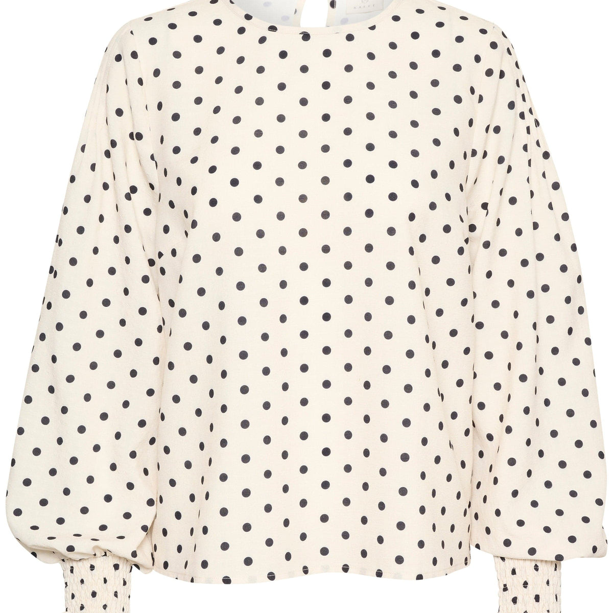 Kaffe Oscarna Polka Dot Blouse - Chalk/Black Dot – Potters of Buxton