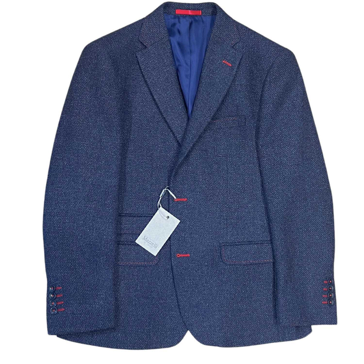 Mazzelli Joseph Wool Blend Jacket - Navy/Red – Potters of Buxton