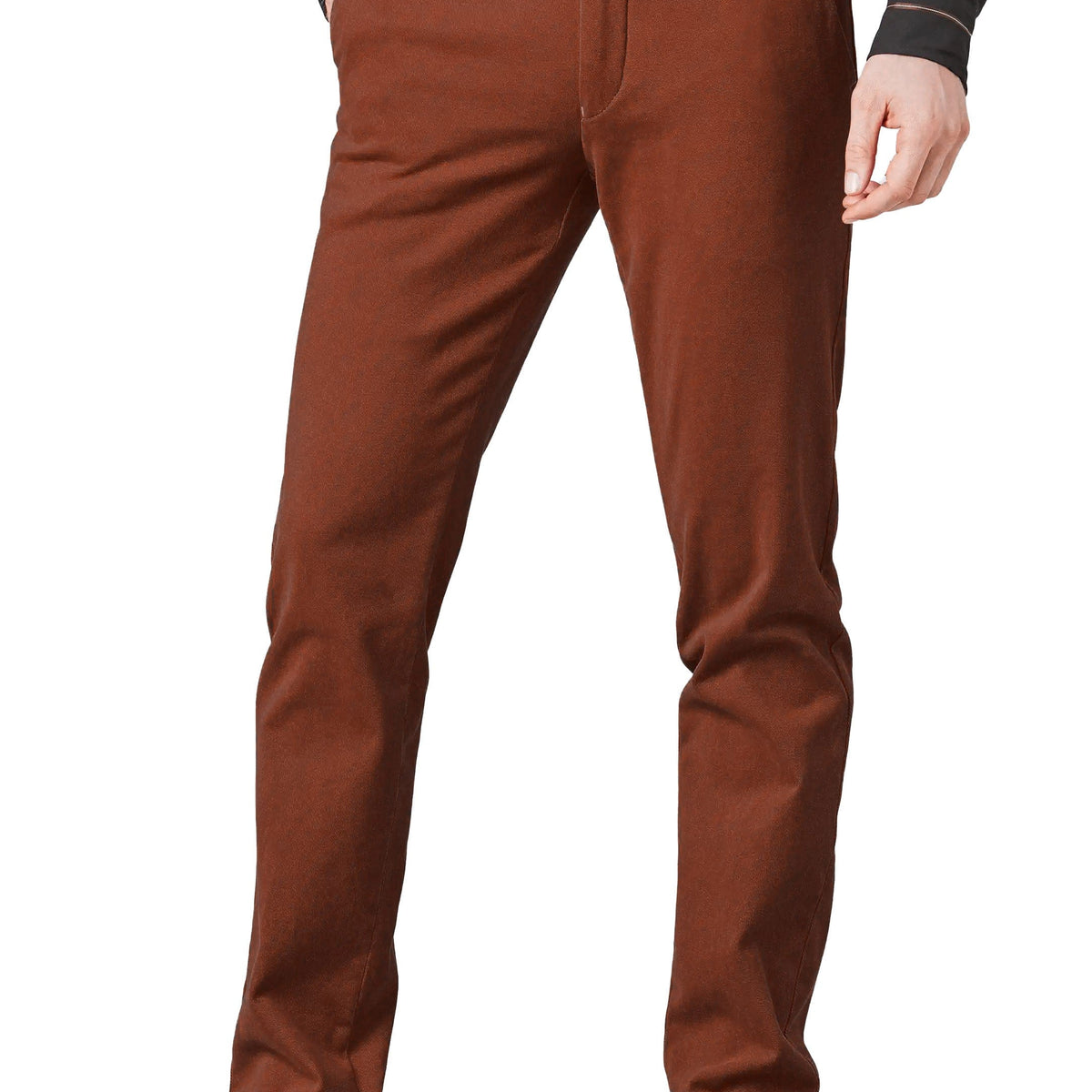 Meyer Rio Organic Cotton Stretch Chinos - Brick – Potters of Buxton