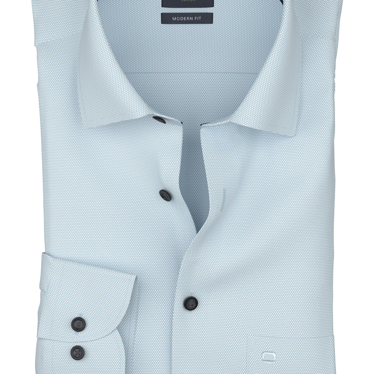 Olymp Luxor Modern Fit Plain Shirt - Light Blue – Potters of Buxton