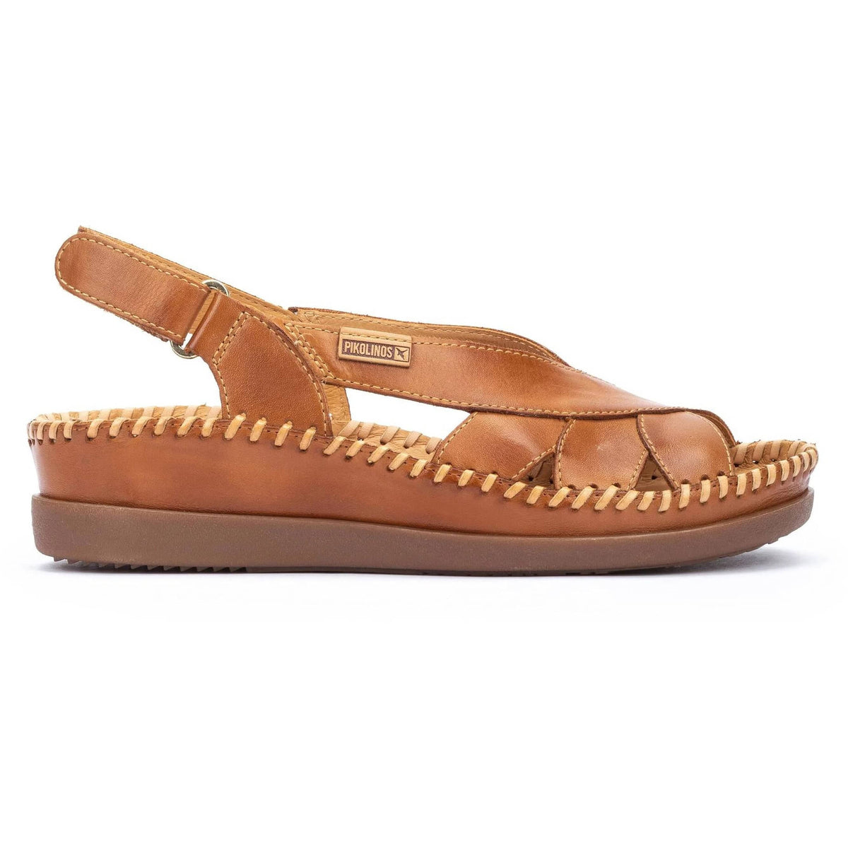 Pikolinos Cadaques Leather Sandals - Brandy – Potters of Buxton