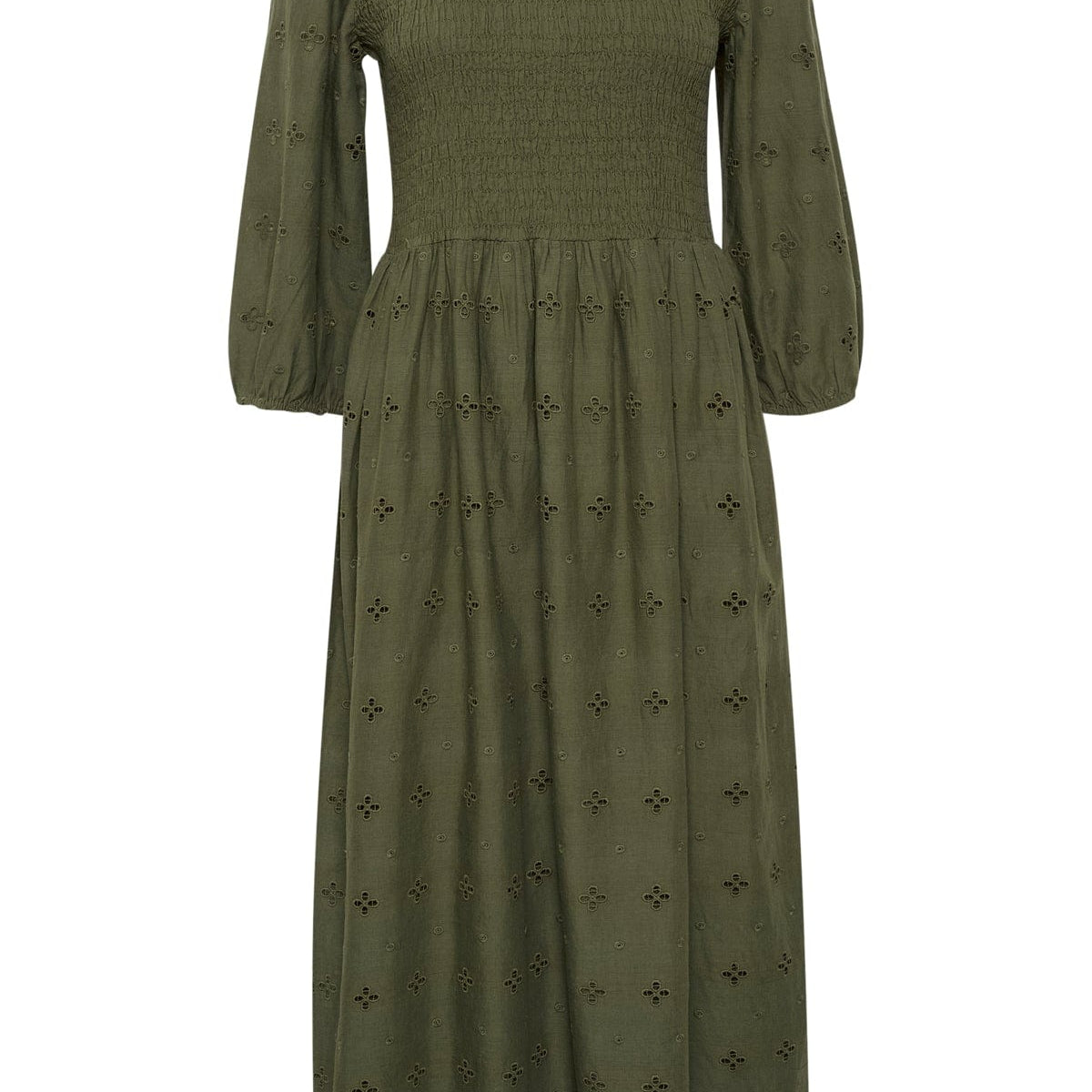 Saint Tropez Abby Broderie Detail Midi Dress - Grape Leaf – Potters of ...