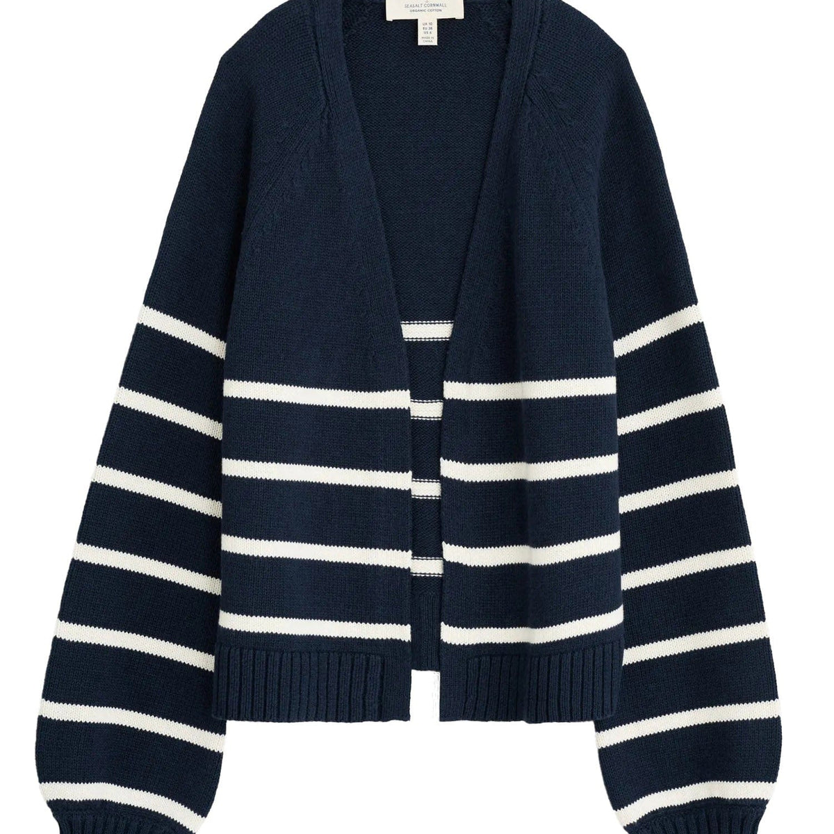 Seasalt Castle Beach Cardigan - Stripe Porthole Maritime Chalk ...