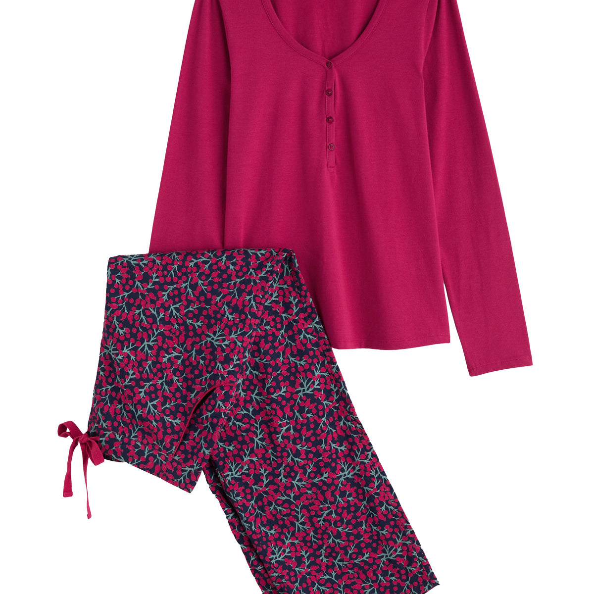 Seasalt Evening Path Pyjamas - Berry Branches Maritime – Potters of Buxton