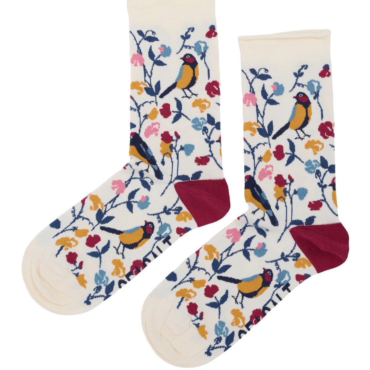 Seasalt Women's Bamboo Arty Socks - Sweet Pea Bird Chalk – Potters of ...