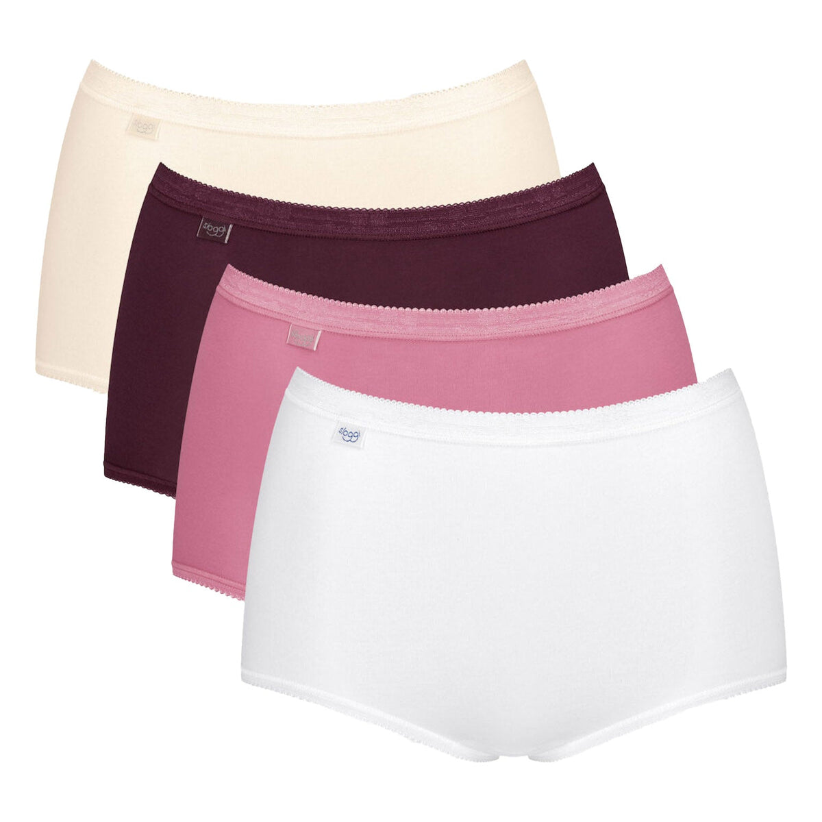 Sloggi Basic Maxi Brief 4 Pack - Pink Dark Mix – Potters of Buxton