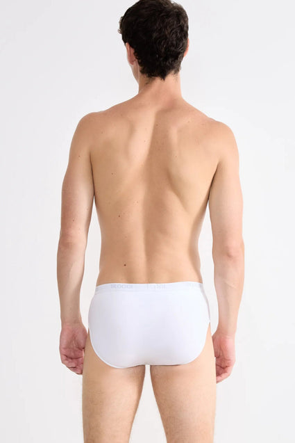 Sloggi Mens Basic Midi Briefs - 2 Pack - White – Potters of Buxton