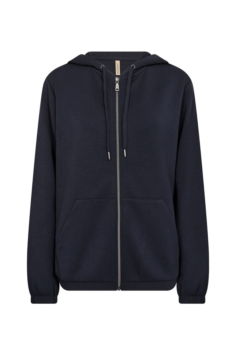 Soya Concept Banu Zip-Up Hoodie - Navy – Potters of Buxton