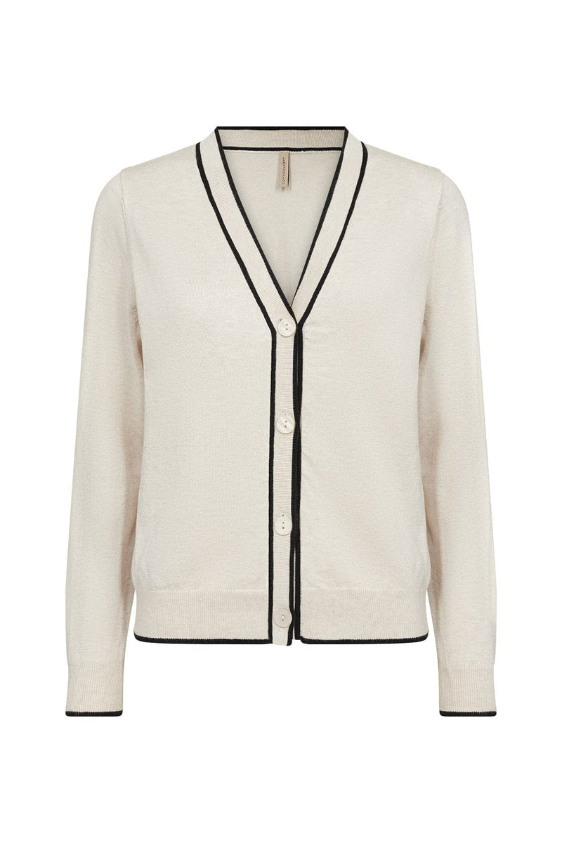 Soya Concept Dollie Black Trim Cardigan - Cream Melange Combi – Potters ...