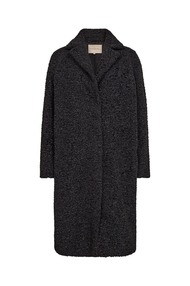 Soya Concept Mukite Teddy Coat - Black – Potters of Buxton