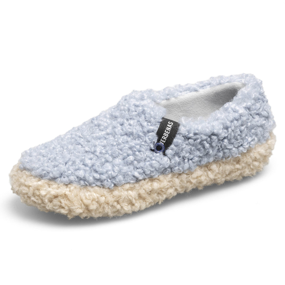 Verbenas Yecla Curly Contrast Shoe Slippers - Cielo/Beige – Potters of ...