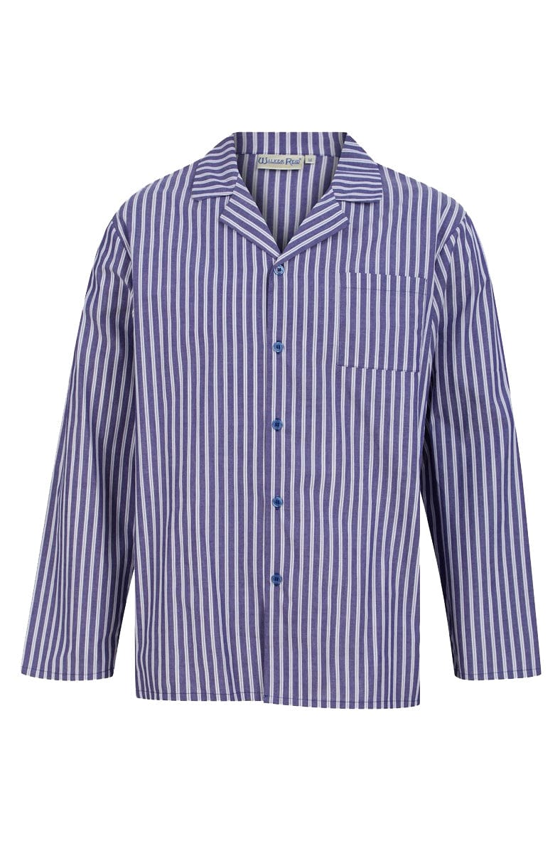 Walker Reid Stripe Long Sleeve Pyjama Set - Navy/White – Potters of Buxton